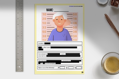 Psychology Escape Room Revision Activity - Paper 1 OCR GCSE Psychology ...