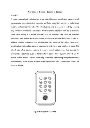 IBDP Digital Society Paper 1 – Worksheet 1: Biometric Security in ...