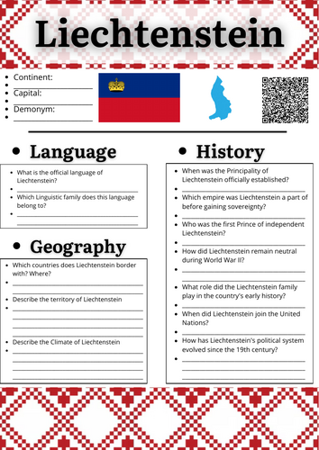 Country Study Research Project - Liechtenstein - Social Studies Report ...