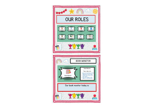 Printable Monitor Roles - Classroom Reward Roles | Teaching Resources