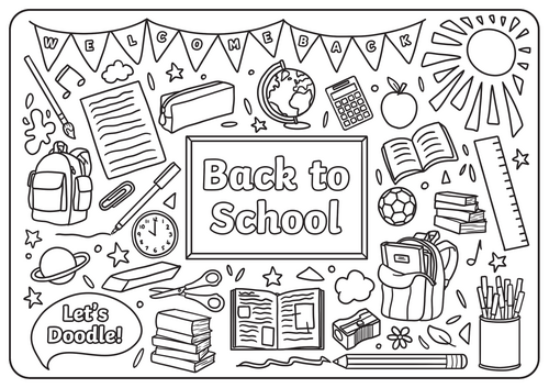Doodle About Back to School Activity | All About Me | First Week of ...