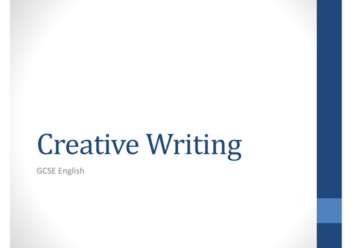 English GCSE - Creative writing | Teaching Resources