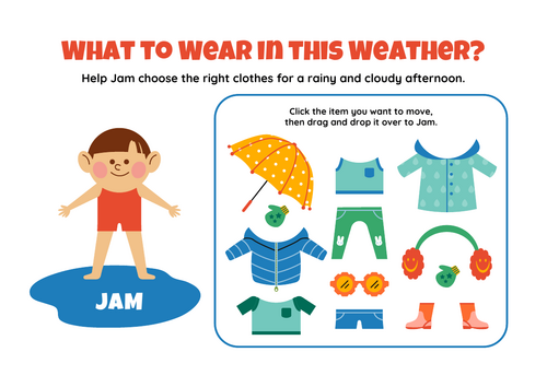 Summer vs Winter Clothes Worksheet | Teaching Resources