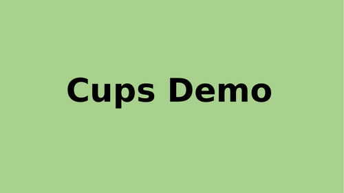 Magic Cups power Point Game Demo - ESL Game for learning vocab ...