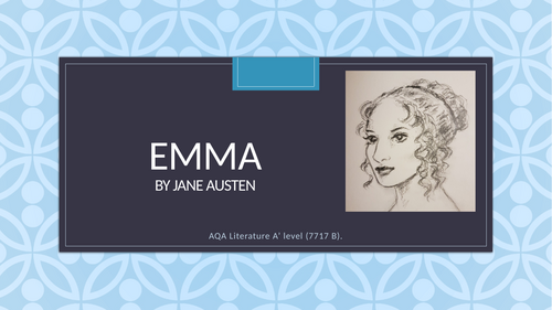 Emma A Level English Literature Resources | Teaching Resources