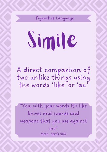 Language Devices By Taylor Swift | Teaching Resources