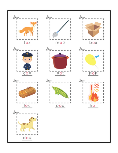 CVC Words Worksheets Blending | Teaching Resources