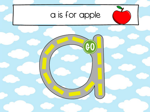 Road Letter Formation / Practice | Teaching Resources
