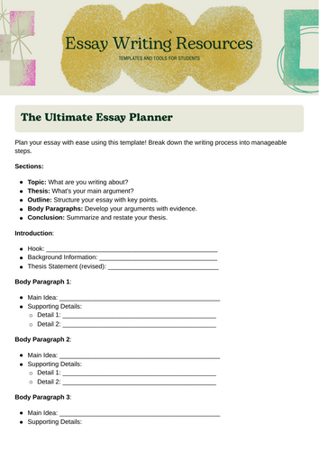 Essay Writing Unit Activities | Teaching Resources