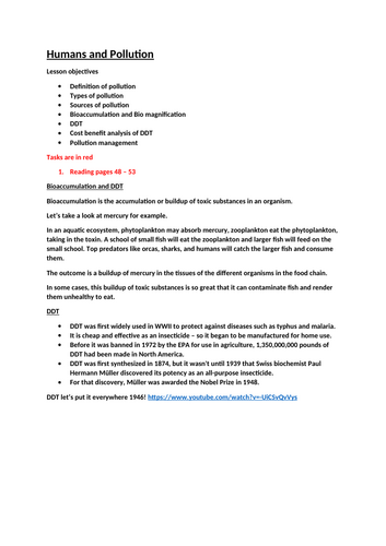 Word doc for IB DP Environmental Systems and Societies unit 1 part 5 ...