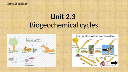 ESS 2.3 Biogeochemical cycles & 2.4 Climate and Biomes first exams 2026 ...