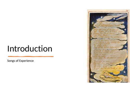 William Blake - Songs of Experience 'Introduction' | Teaching Resources