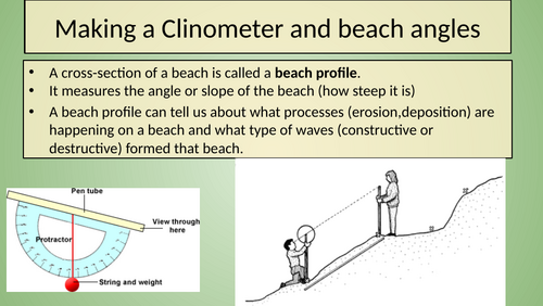 Making a Clinometer and beach angles | Teaching Resources