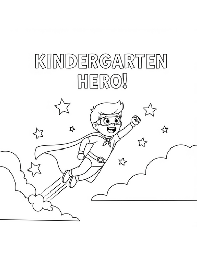 Welcome to Kindergarten Coloring Pages – Fun Back to School Printable ...