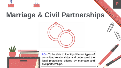 Marriage & Civil Partnerships Lesson | Teaching Resources