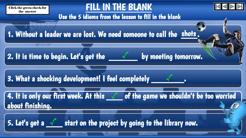 Advanced ESL: Sports Idioms Part 1 | Teaching Resources