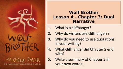 Wolf Brother - Cliffhangers and Dual Narrative - Chapter 2 and 3 ...