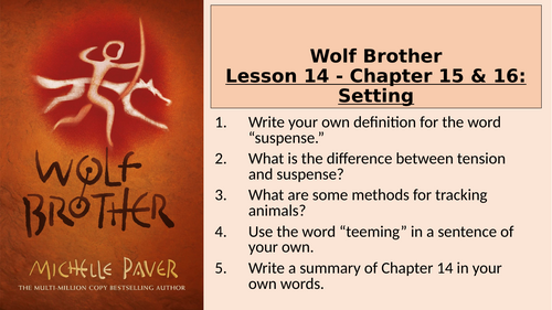 Wolf Brother - Setting - Chapter 15 and 16 | Teaching Resources