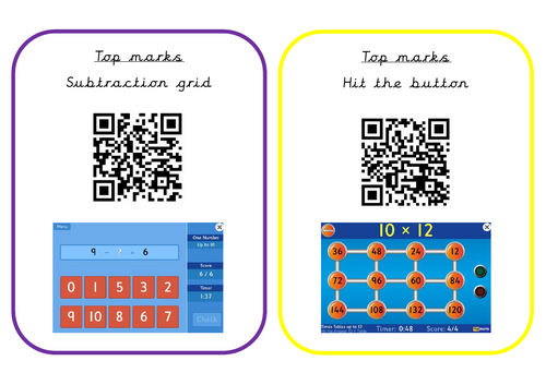 Maths KS1 QR codes | Teaching Resources