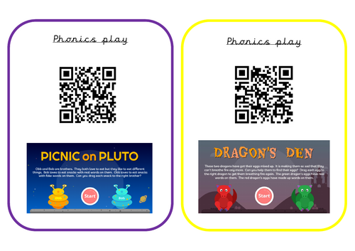 Phonics QR codes | Teaching Resources