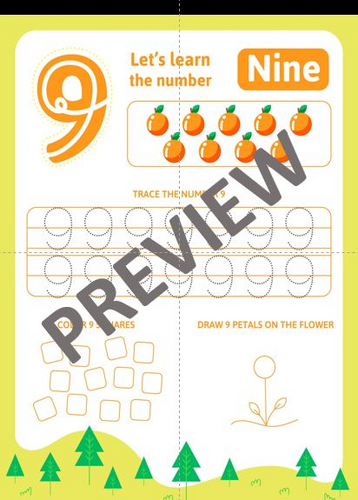 “Number Tracing & Animal Coloring 0–10 | EYFS Printable Worksheets ...