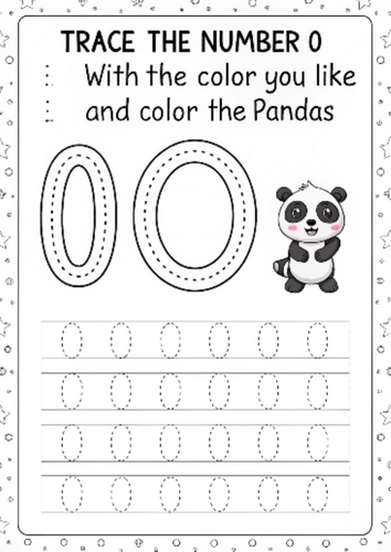 “Number Tracing & Animal Coloring 0–10 | EYFS Printable Worksheets ...