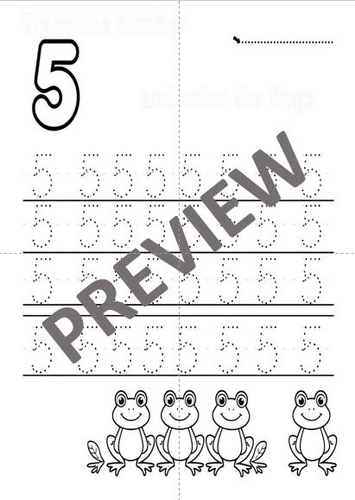 “Number Tracing & Animal Coloring 0–10 | EYFS Printable Worksheets ...