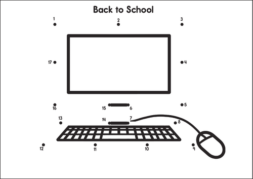 Back to School Connect the Dots Activity Pages - Fine Motor Skills ...