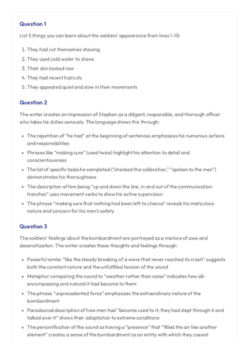 WJEC Eduqas GCSE English Language - Paper 1 - Extract Analysis - Mock ...