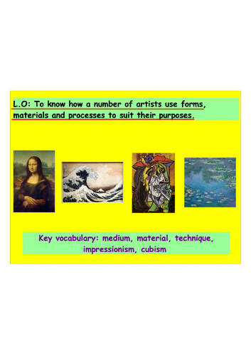 Famous Artists and Their Techniques – KS2 Art Appreciation & Analysis ...