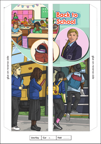 Back to School Letter Folding Template – Writing Activity & Craft for ...