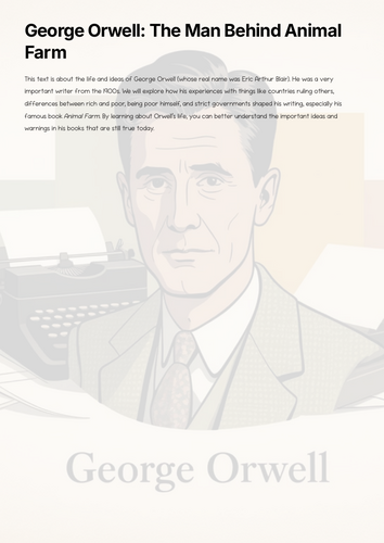 George Orwell: The Man Behind Animal Farm – GCSE English Literature ...