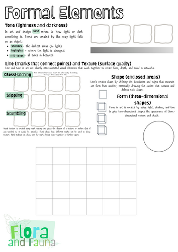 Formal Elements Art Project Bundles for back to school | Teaching Resources