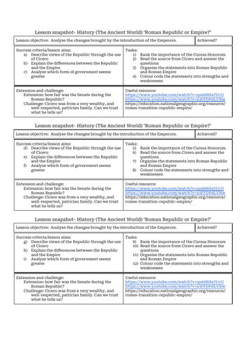 Power in the Ancient World - Year 7 scheme of learning | Teaching Resources