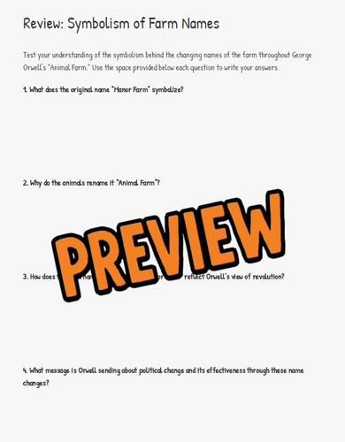 Animal Farm Literary Techniques and Symbolism – GCSE English Literature ...