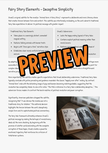 Animal Farm Literary Techniques and Symbolism – GCSE English Literature ...