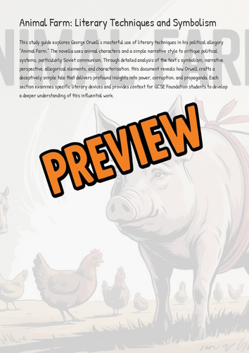 Animal Farm Literary Techniques and Symbolism – GCSE English Literature ...
