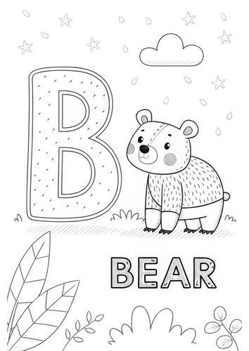 ABC Animal Alphabet Coloring pags for Kids Ages 3-6: Fun A–Z Letters ...