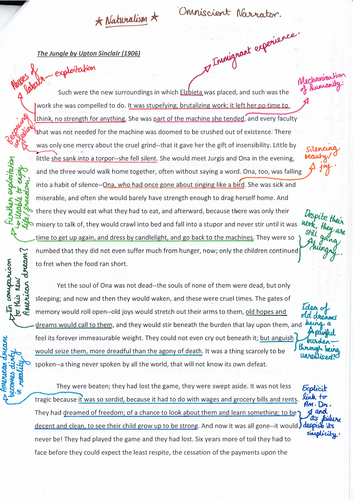 OCR A Level English Lit Unseen American Extracts – Complete Scheme of ...