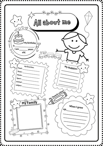 Free First Day of Back to School Activity - All About Me - Getting to ...