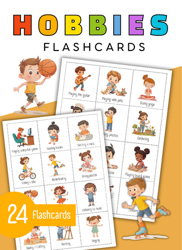 Hobbies Flashcards – Fun ESL Vocabulary for Kids | Teaching Resources