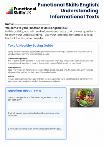 Functional Skills English - Bundle 1 | Teaching Resources