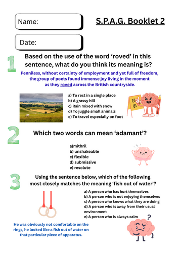 S.P.A.G. Daily 10 Activity Pack (Set 3) | Teaching Resources