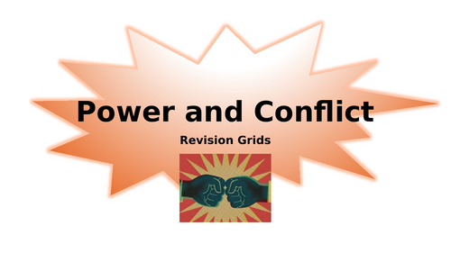 Power and Conflict Revision Grids | Teaching Resources
