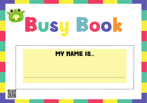 Busy Book Bundle Toddler Education Portfolio Workbook 70 Pages ...