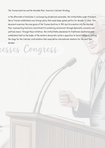 GCSE History Revision: The Truman Doctrine & Marshall Plan Explained ...