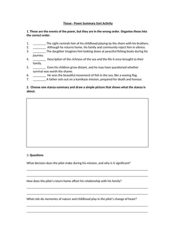 AQA English Literature Power and Conflict Poetry Anthology KS4 SOW ...