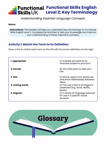 Functional Skills English - Bundle 3 | Teaching Resources