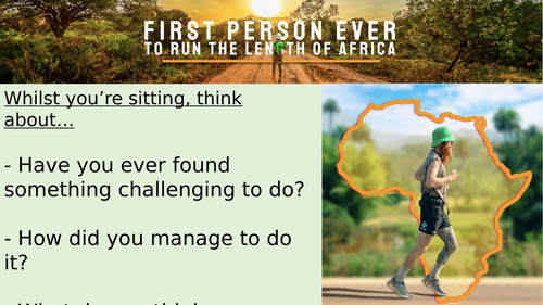 KS2 Assembly PPT - Russ Cook, Running the length of Africa ...