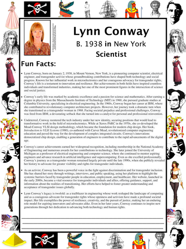 Lynn Conway PACKET & ACTIVITIES, Important Historical Figures Series ...